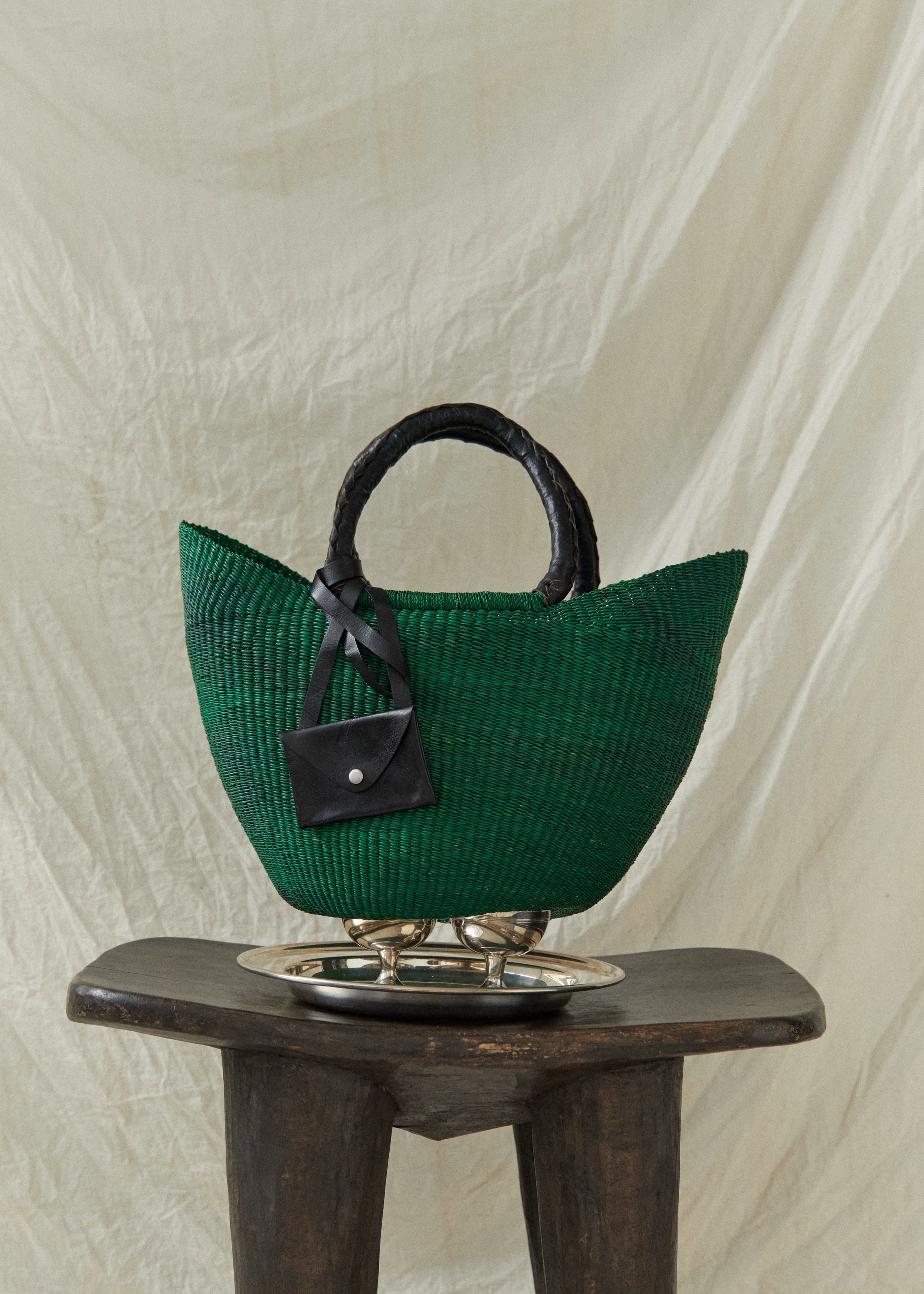 Tehei Woven Basket Bag
